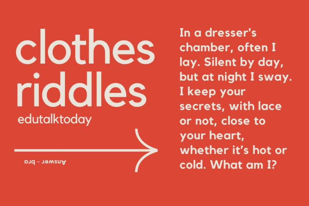 60 Clothes Riddles with Answers - EduTalkToday