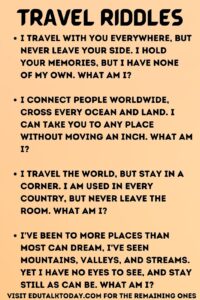 46 Travel Riddles - EduTalkToday