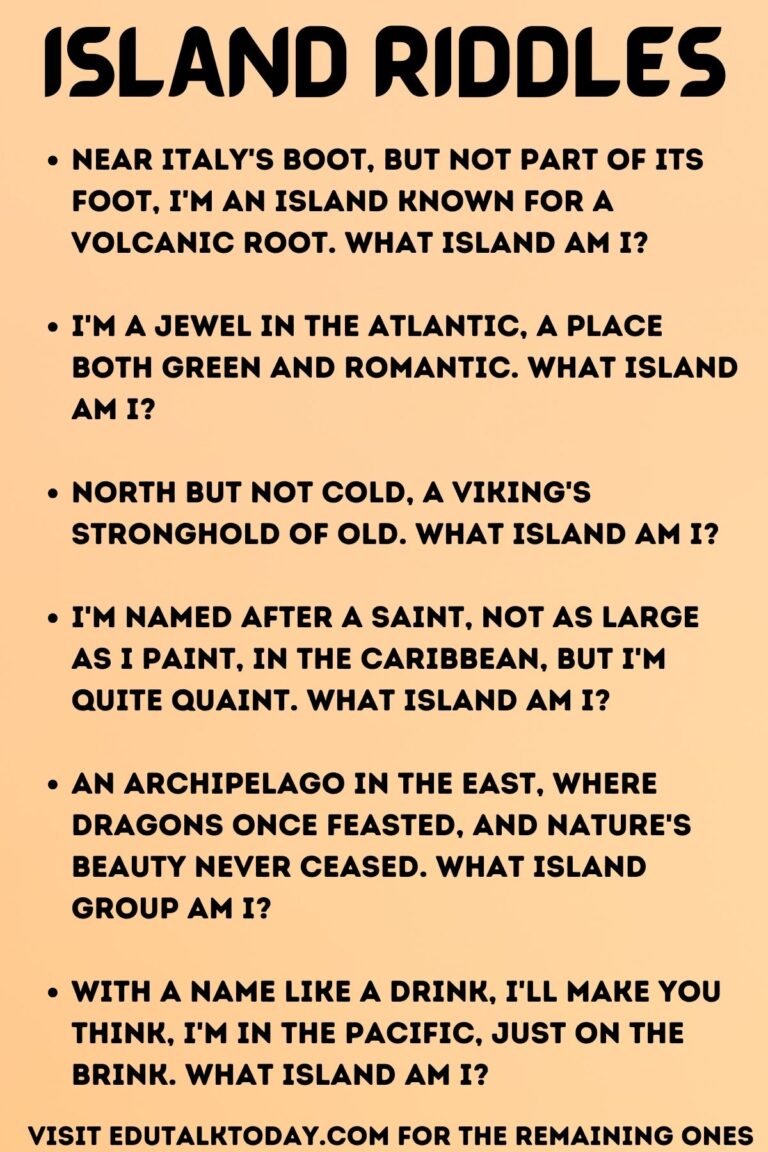 51 Riddles about Islands - EduTalkToday