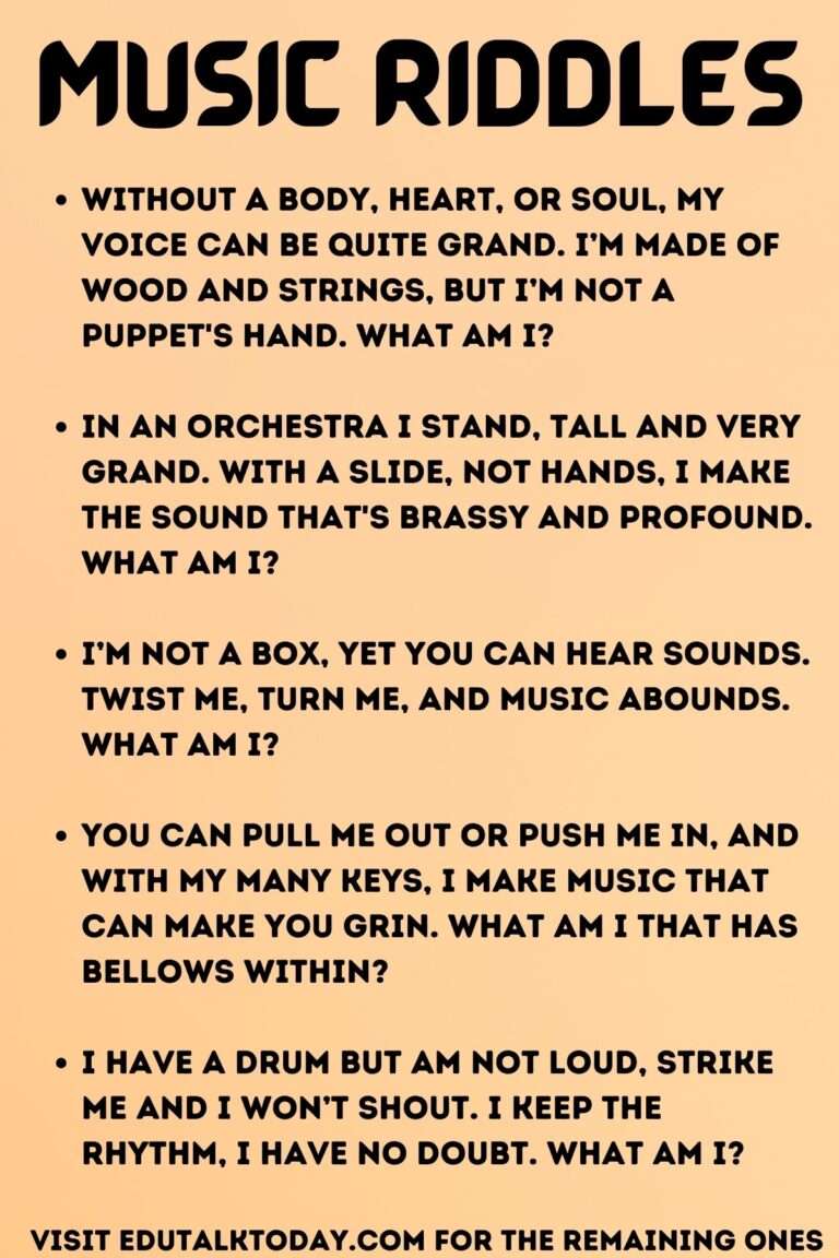 45 Music Riddles - EduTalkToday