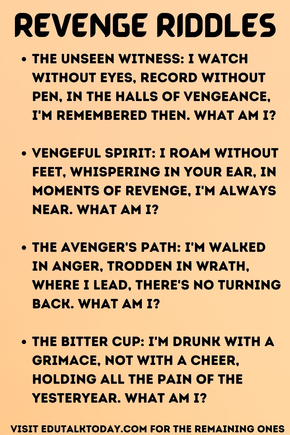 44 Revenge Riddles - EduTalkToday