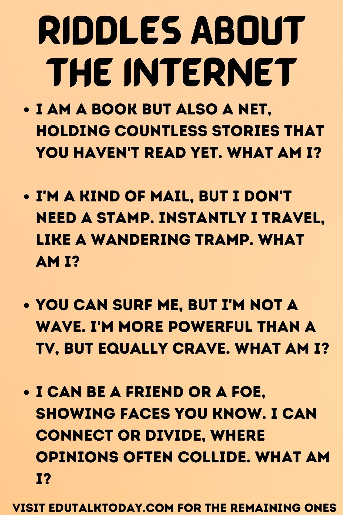 50 Riddles About the Internet - EduTalkToday