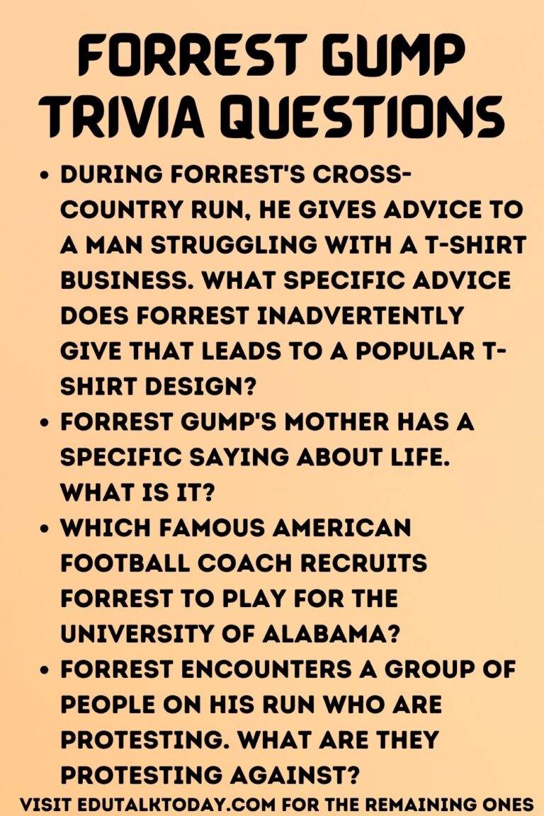 30 Forrest Gump Trivia Questions - EduTalkToday