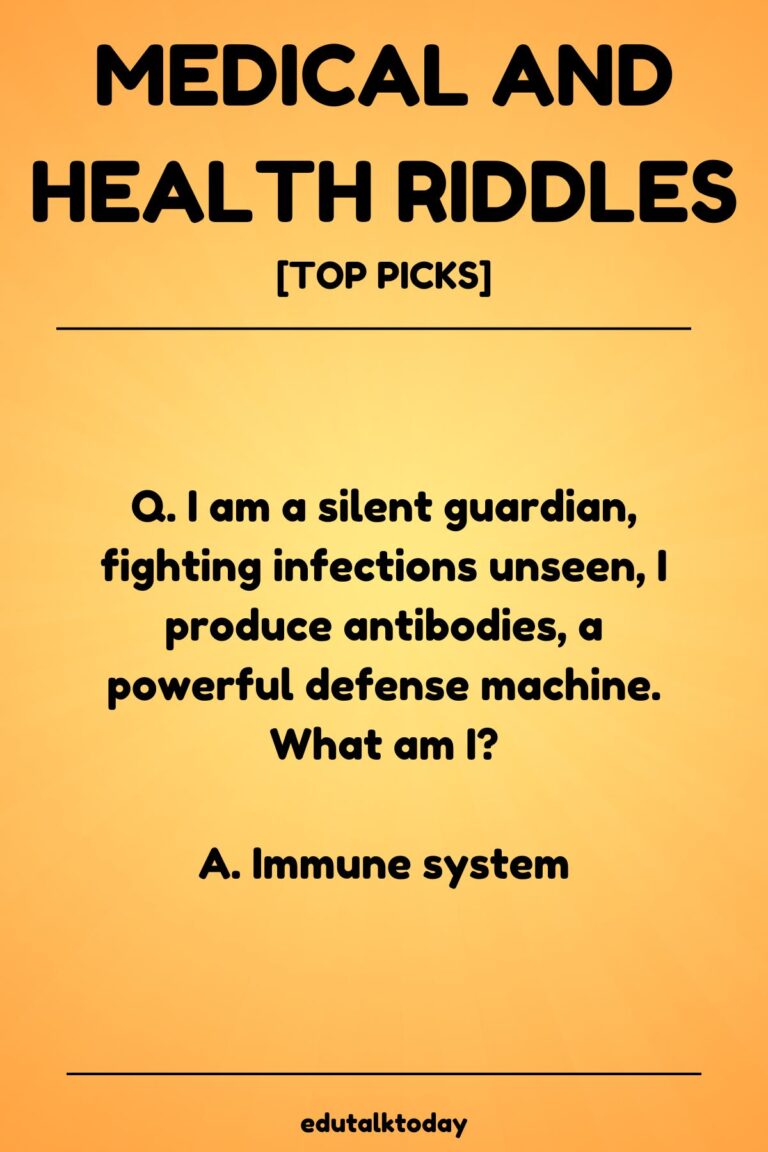 36 Medical Riddles - EduTalkToday