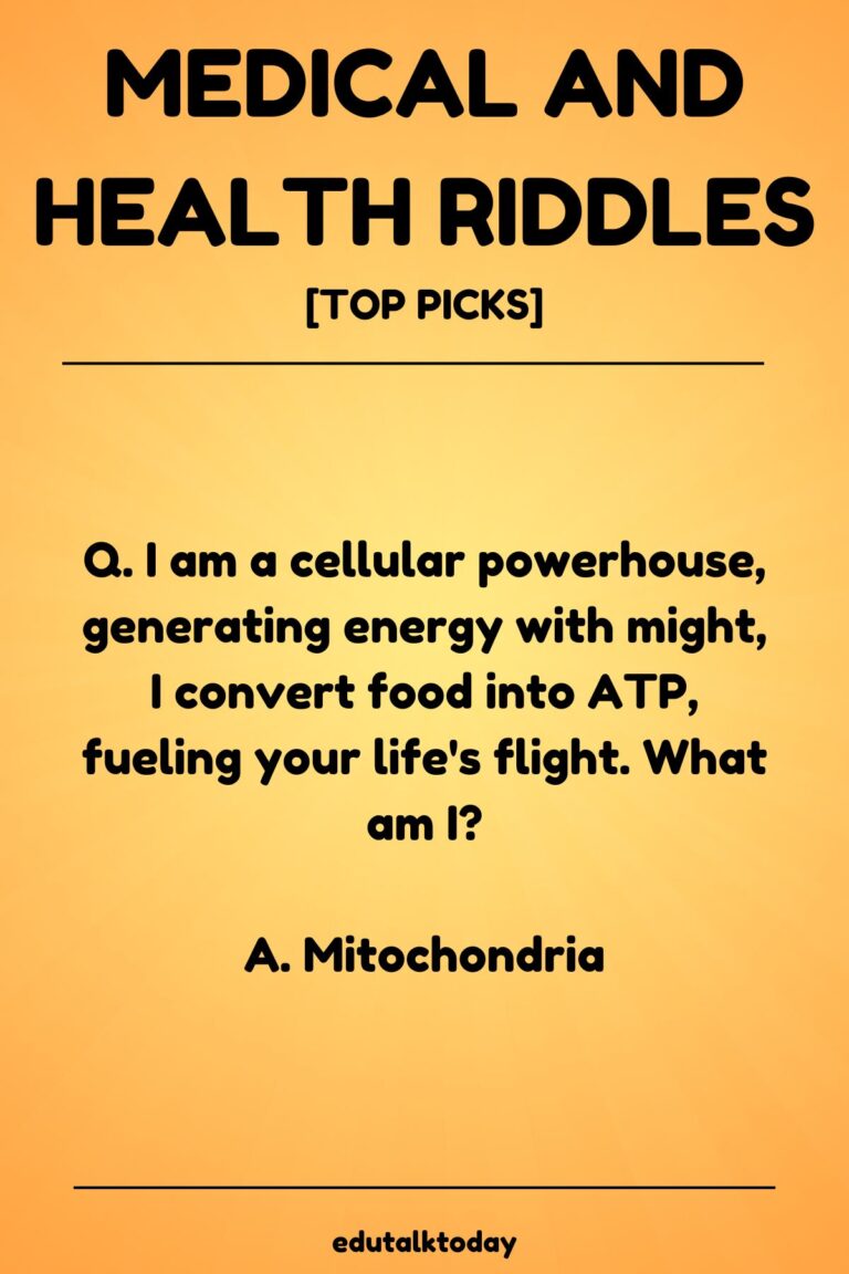 36 Medical Riddles - EduTalkToday