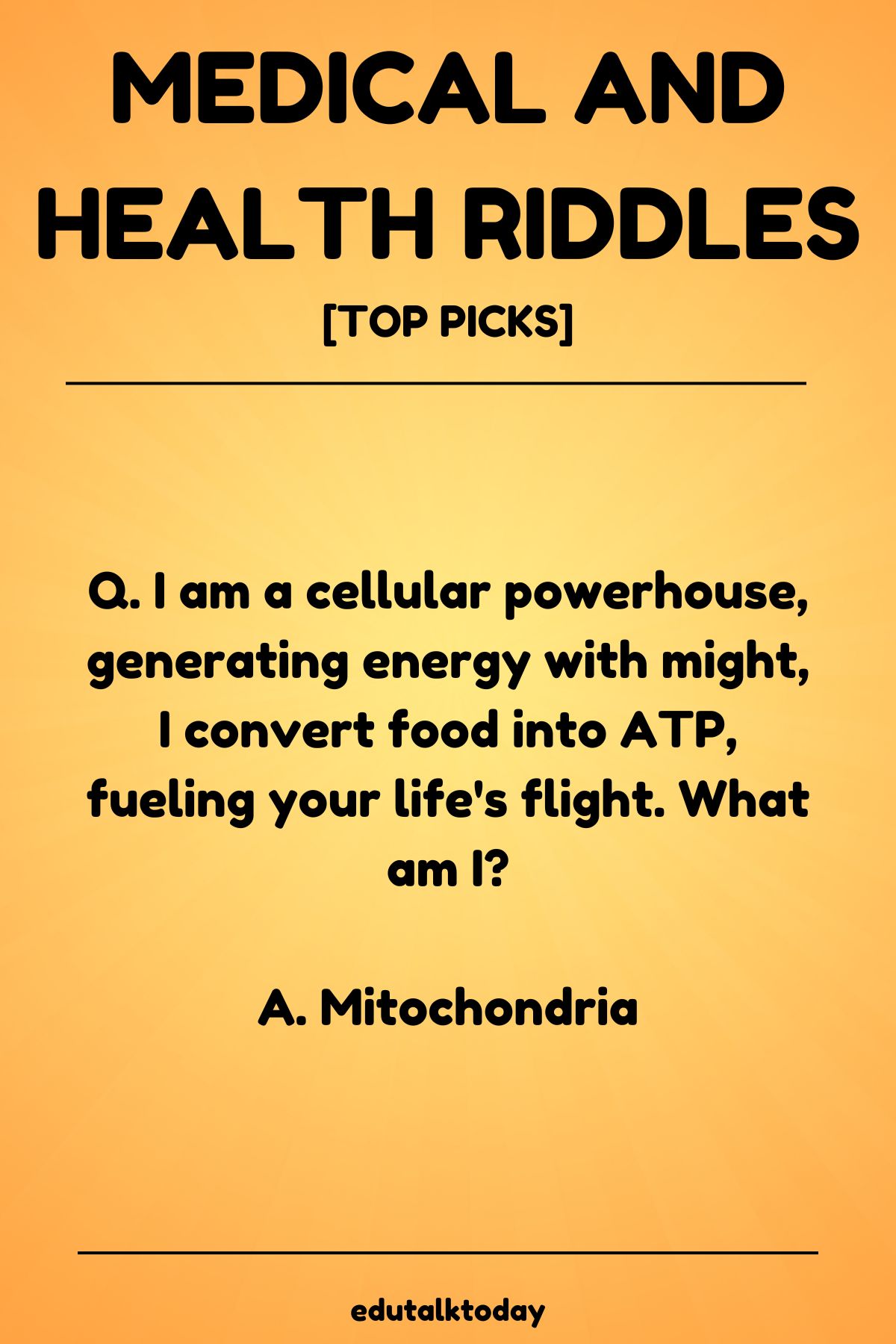 36 Medical Riddles - EduTalkToday