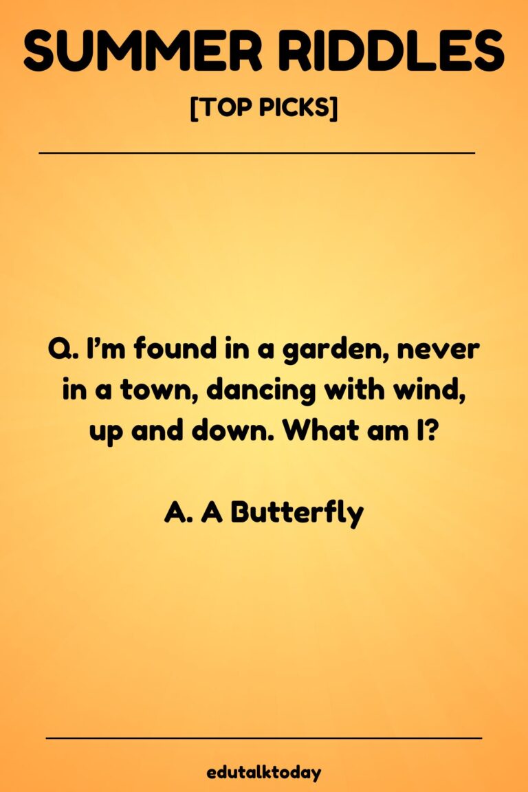 60 Summer Riddles - EduTalkToday