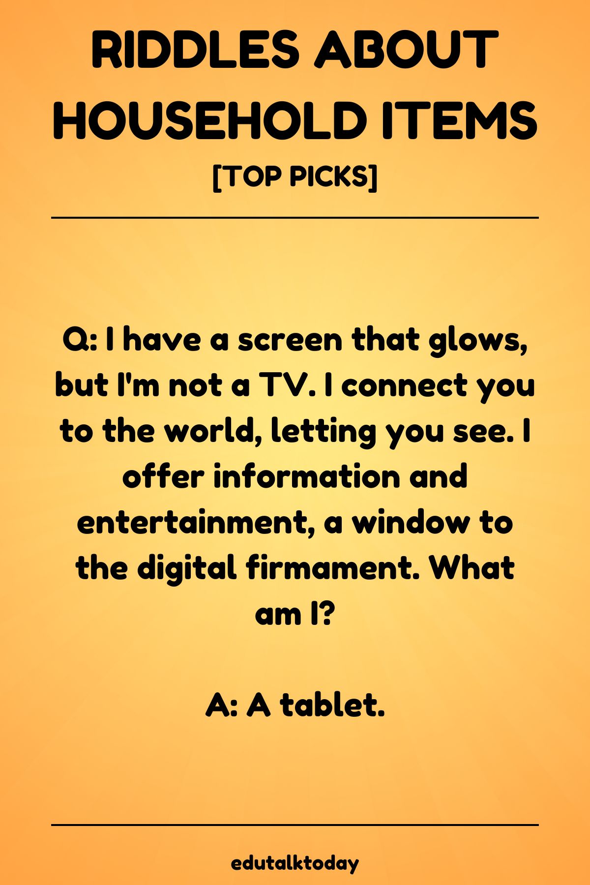 35 Riddles About Household Items and Objects - EduTalkToday