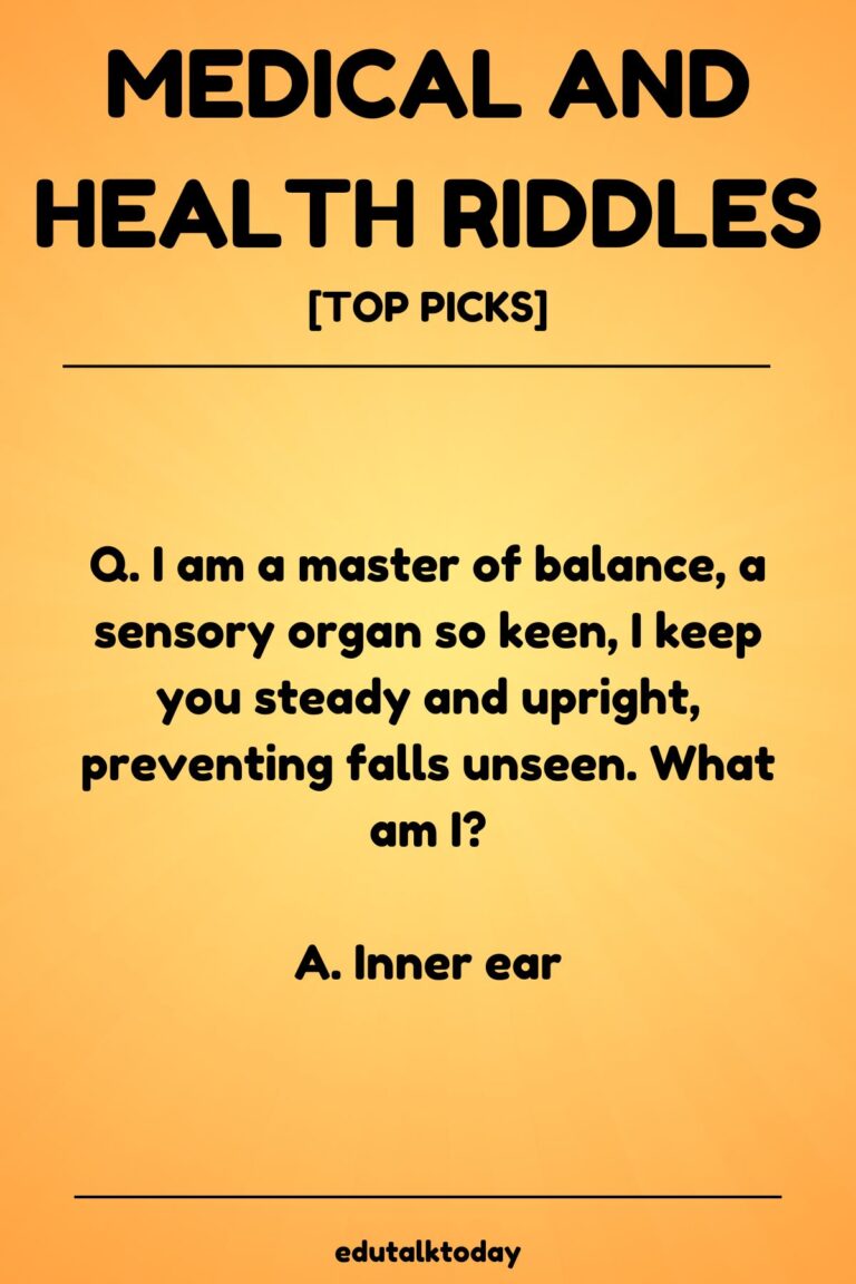 36 Medical Riddles - EduTalkToday