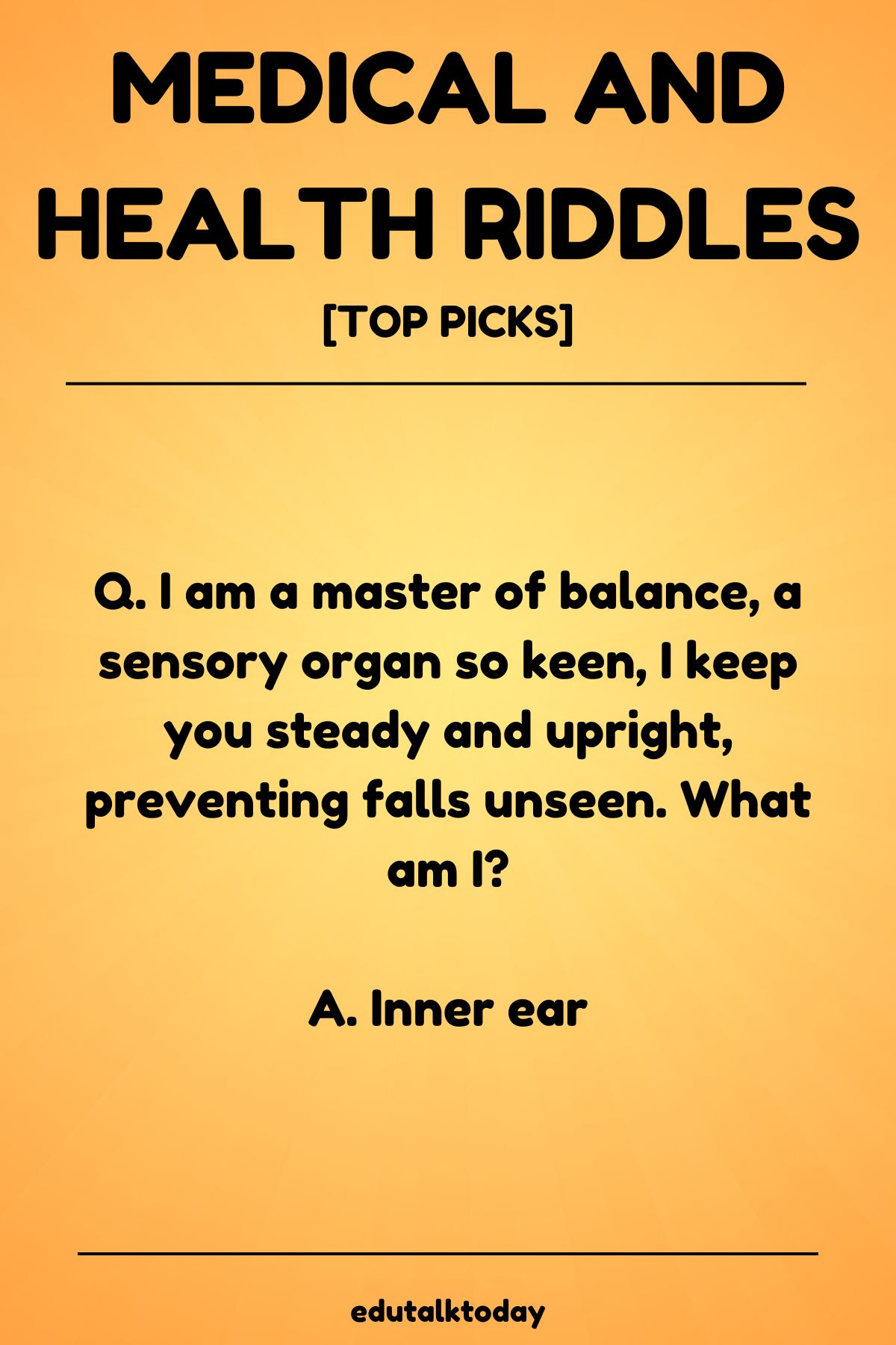 36 Medical Riddles - EduTalkToday