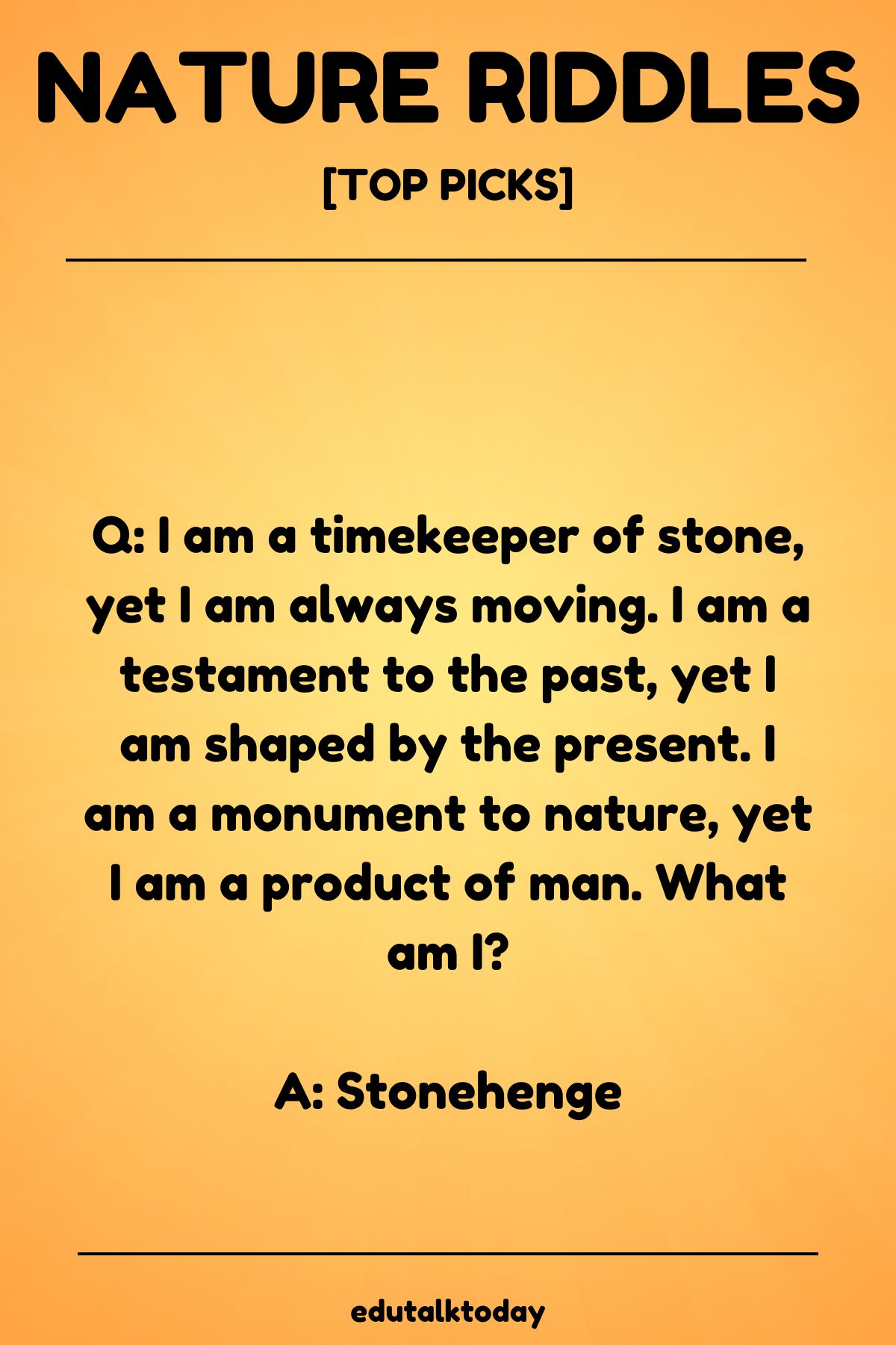 31 Nature Riddles - EduTalkToday