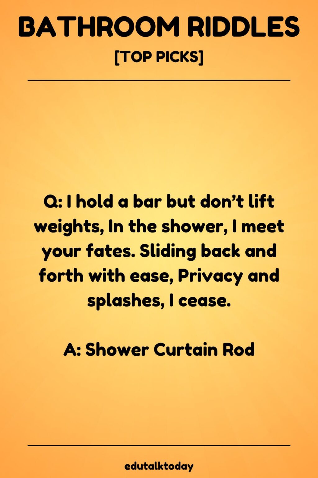52 Bathroom Riddles with Answers - EduTalkToday