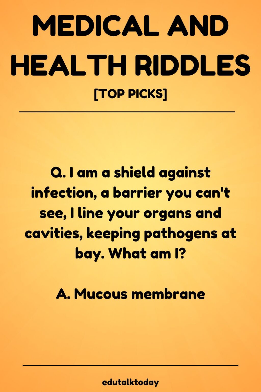 36 Medical Riddles - EduTalkToday