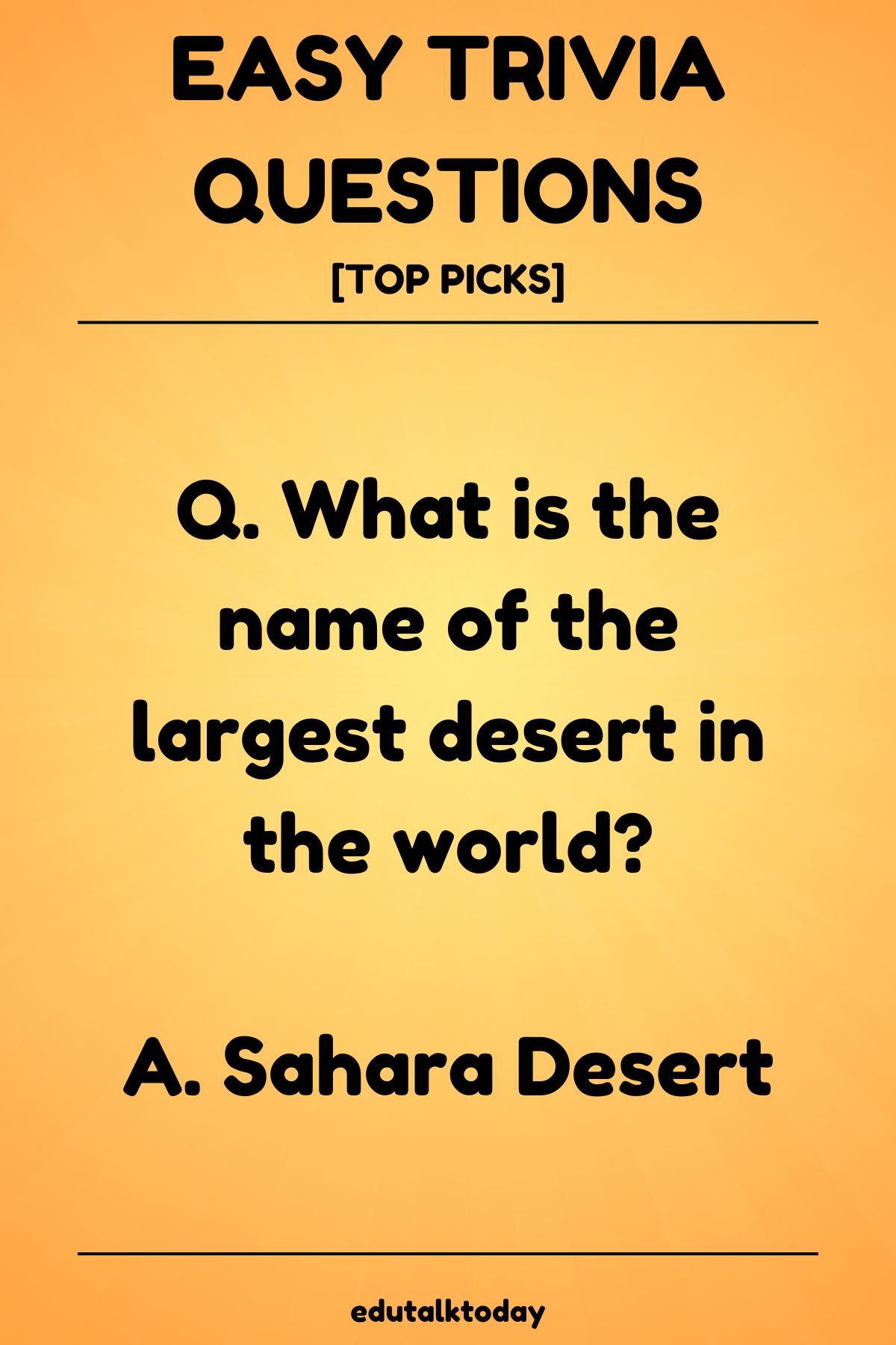 52 Easy Trivia Questions For a Perfect Debut - EduTalkToday