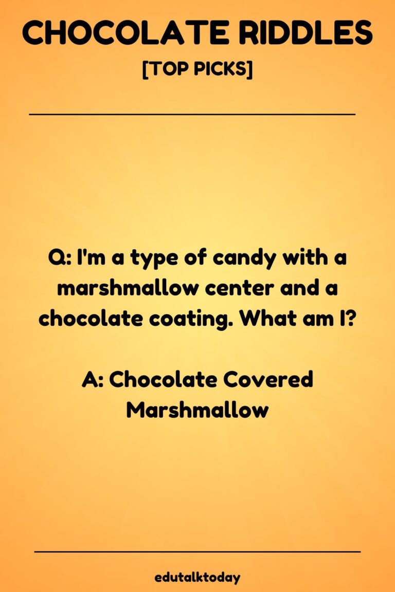 28 Chocolate Riddles with Answers - EduTalkToday