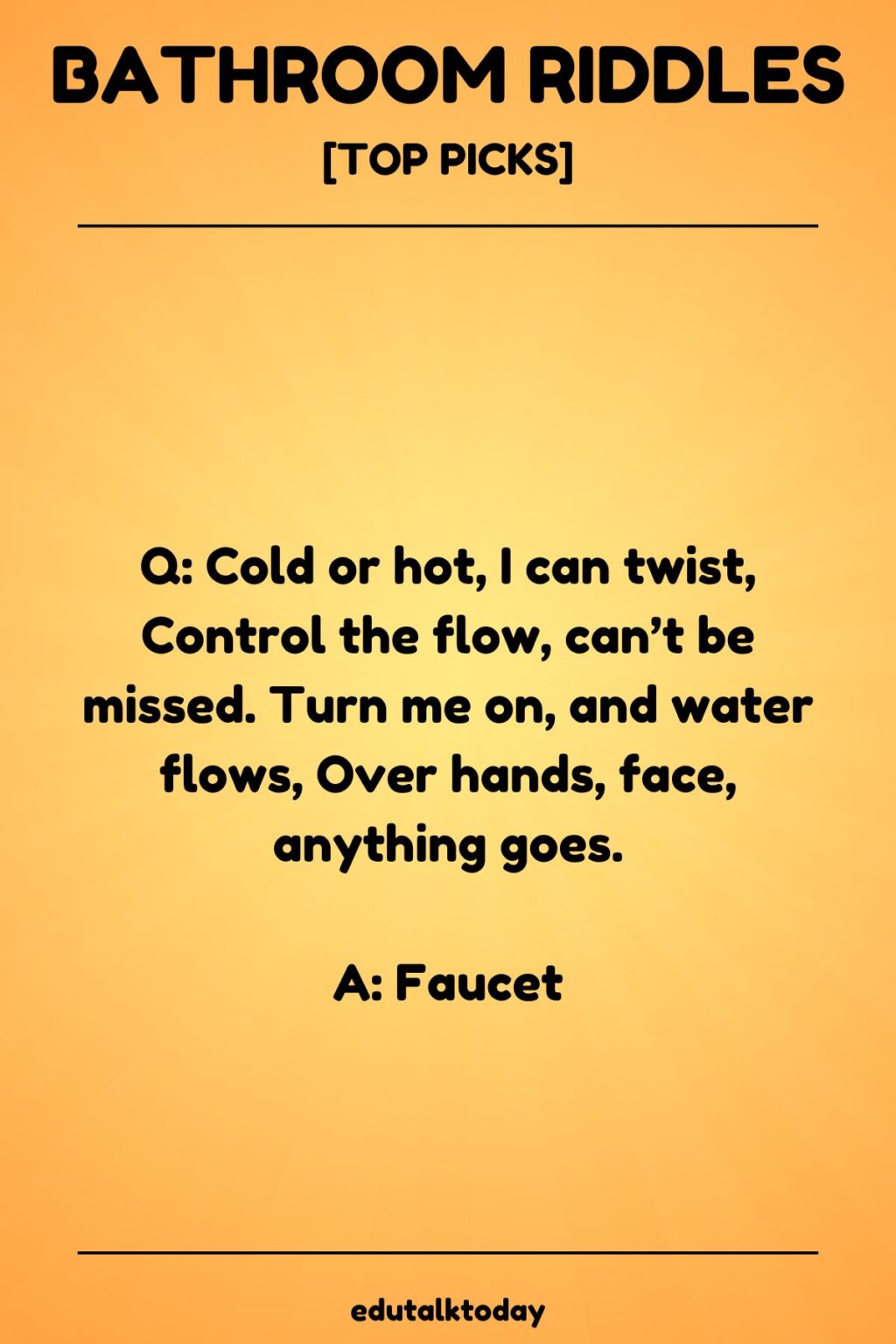 52 Bathroom Riddles with Answers - EduTalkToday