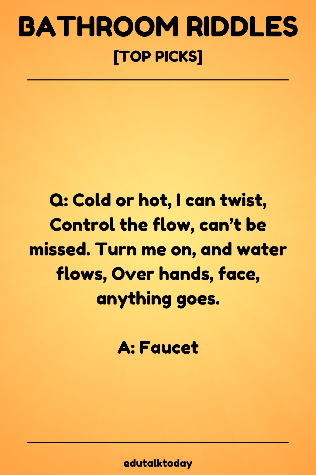 52 Bathroom Riddles with Answers - EduTalkToday