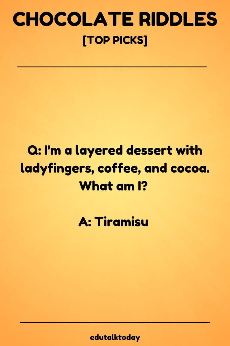 28 Chocolate Riddles with Answers - EduTalkToday