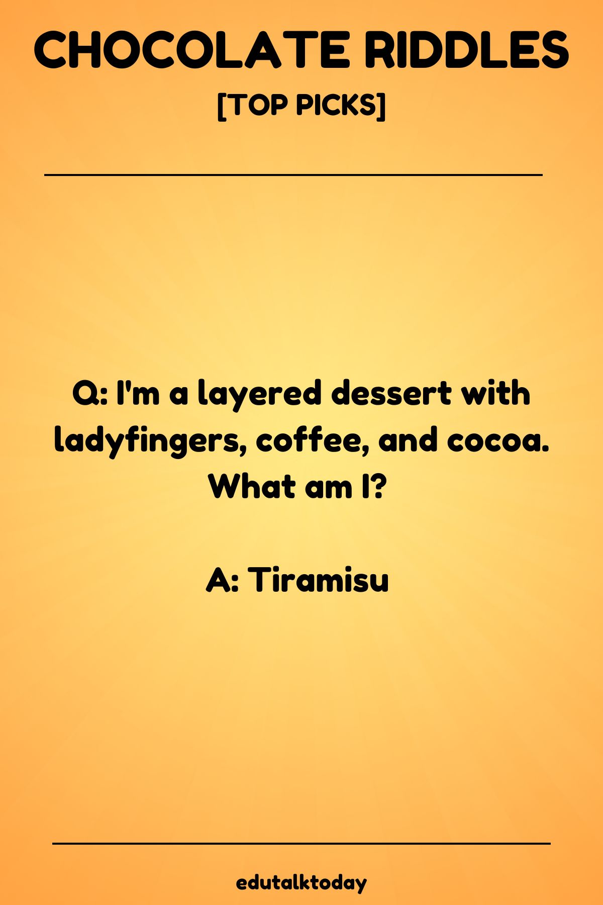 28 Chocolate Riddles with Answers - EduTalkToday