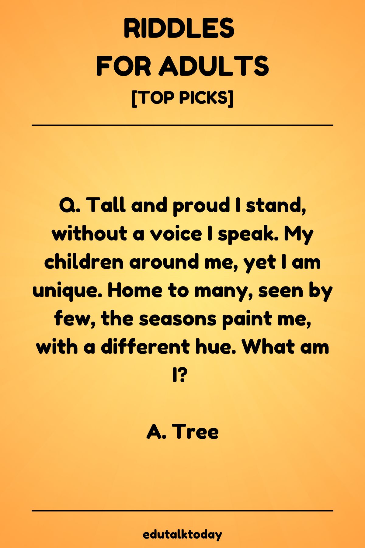 72 Best Riddles For Adults - EduTalkToday