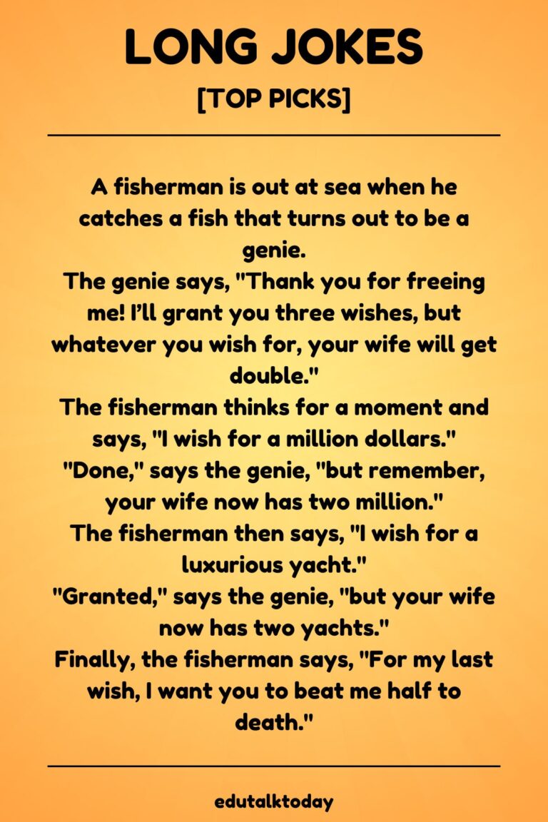 The Best Long Jokes You Can Ever Think Of - EduTalkToday