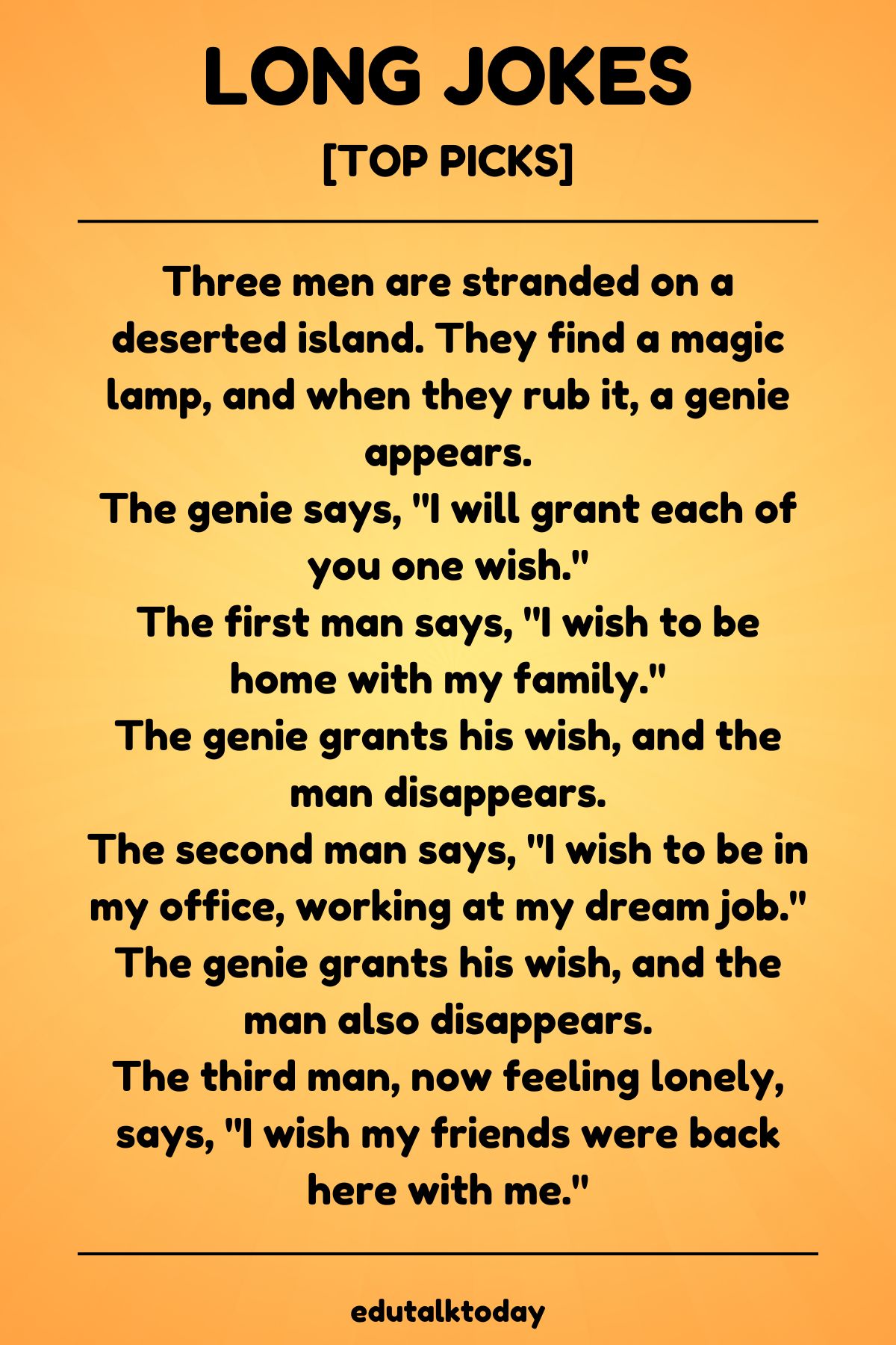 The Best Long Jokes You Can Ever Think Of - EduTalkToday