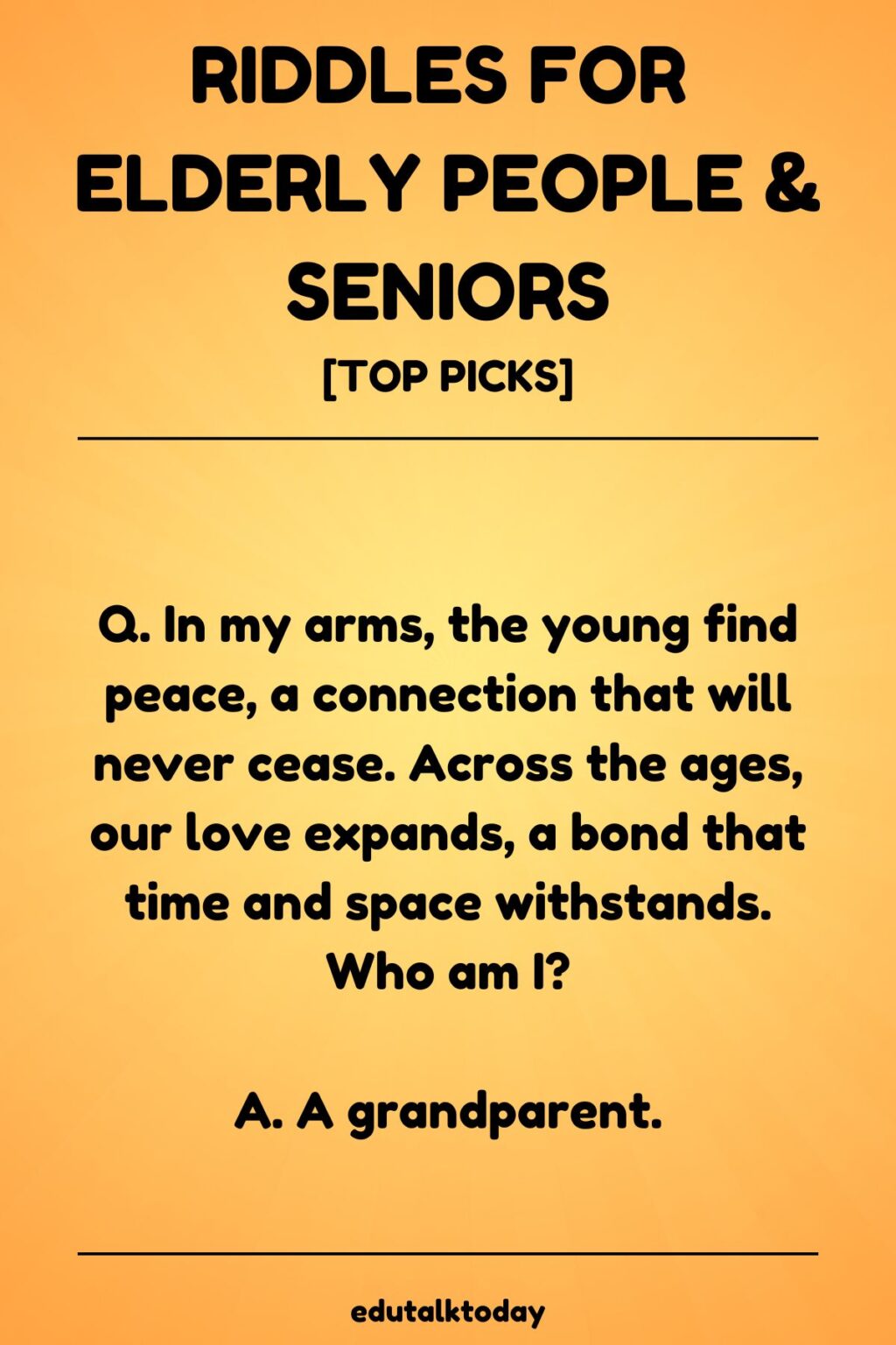 90 Riddles for Elderly People and Seniors - EduTalkToday