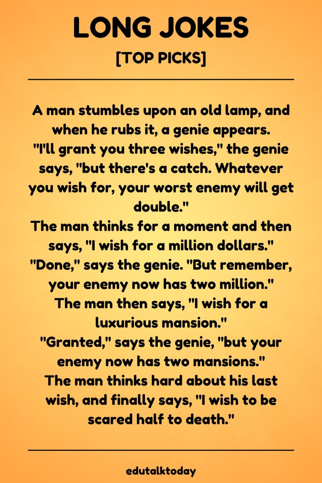 The Best Long Jokes You Can Ever Think Of - EduTalkToday