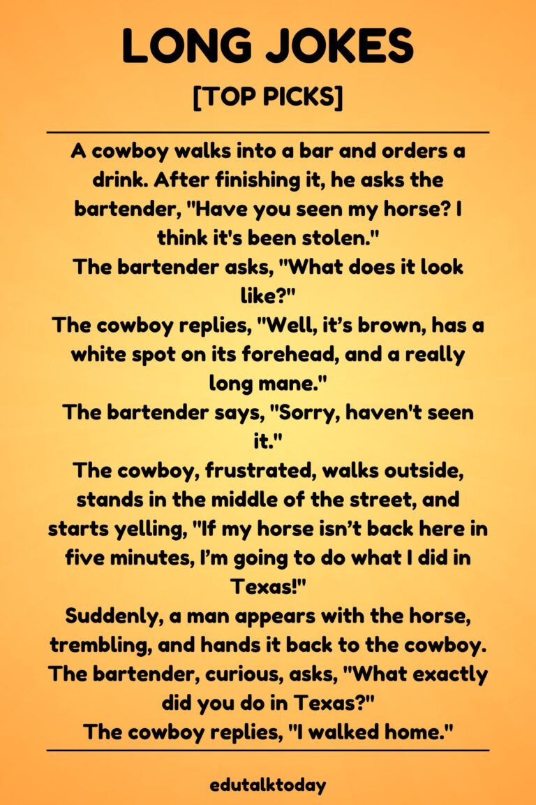 The Best Long Jokes You Can Ever Think Of - EduTalkToday